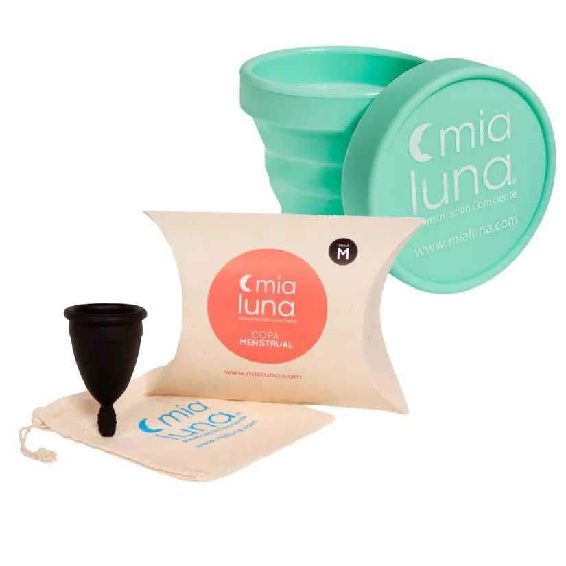 Copa Menstrual MiaBlack + Vaso Limpiador - Makuyen